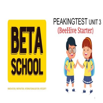 Beehive Starter_ Unit 3 Unit test test test | PPTX