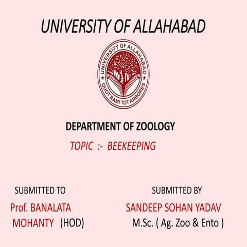 Experiential Learning Programme on Commercial Beekeeping and Apiculture ...