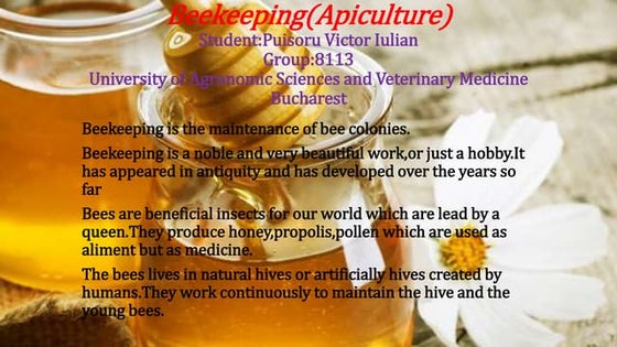 Beekeeping | PPT