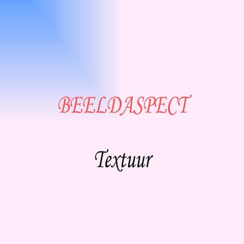 Beeldaspecten | PPT
