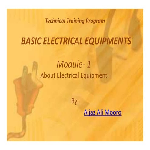 Basic Electrical Equipment module-1 | PDF