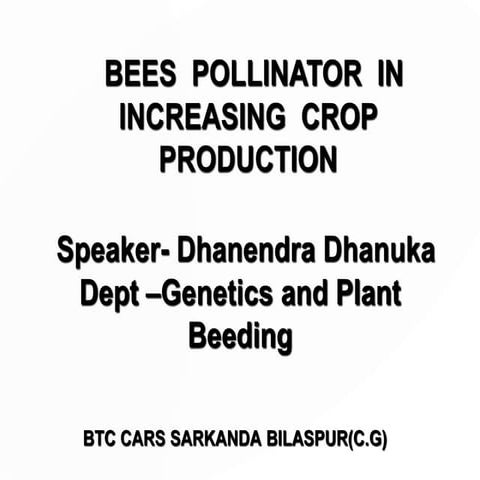 Bee polinators | PPT