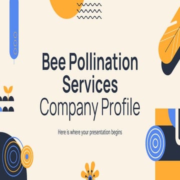 Bee Pollination Services Company Profile by Slidesgo.pptx | Free Download