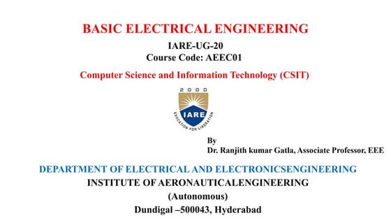 Fundamentals of-electric-circuit | PPTX | Computer Networking | Computing