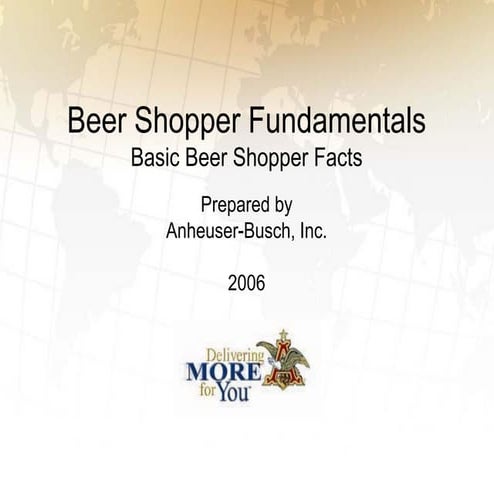 Beer Shopper Consumer Insights | PDF