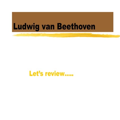Beethoven Pp | PPT | Classical Music | Music