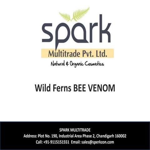 Bee Venom Products Now Available in India | PPT