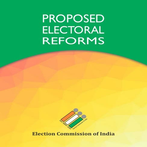 PROPOSED ELECTORAL REFORMS | PDF