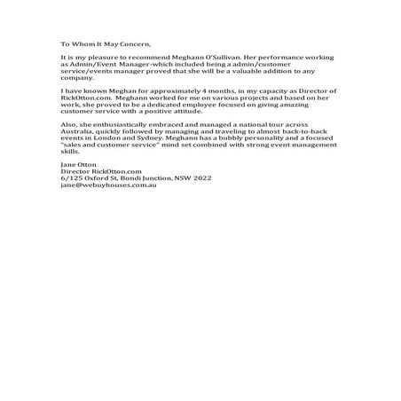 Meghann O'Sullivan's Reference | DOCX