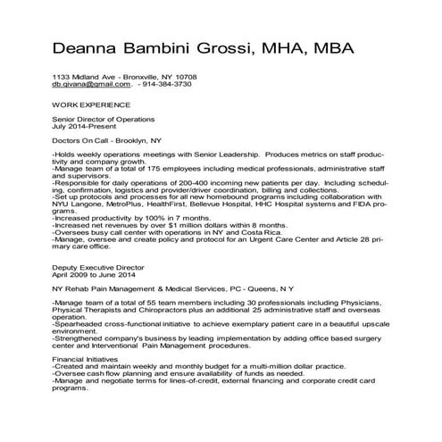 Job Description - Chief Executive Officer - Hospital | PDF