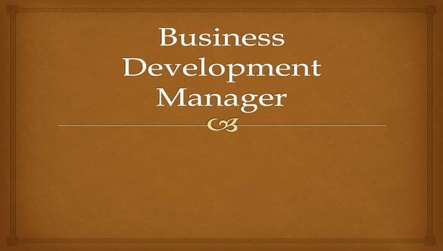 Business Development Presentation | PPT
