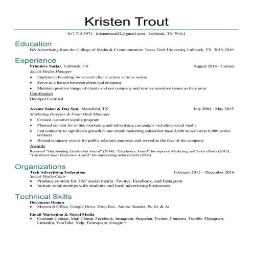 Strengths Resume | PDF