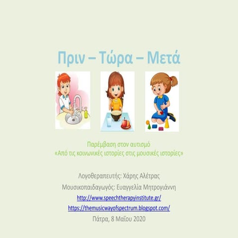 Πριν - Τώρα - Μετά | PPTX