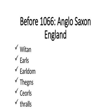 Before 1066 Anglo Saxon England 1066.pptx