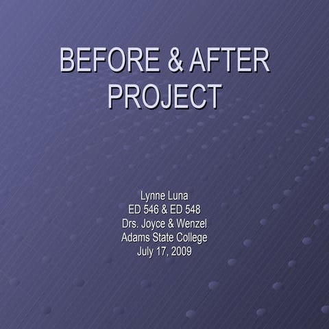 Before & After Project | PPT