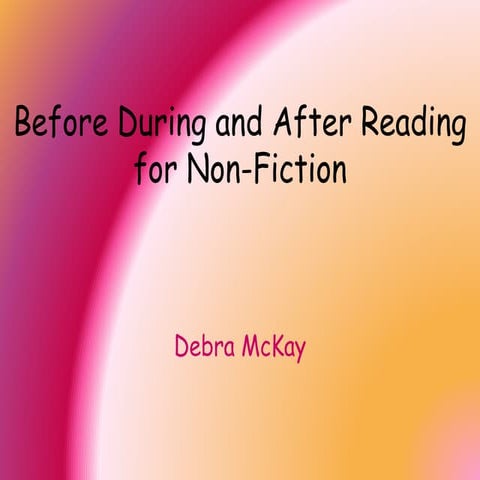 Before during and after reading | PPT