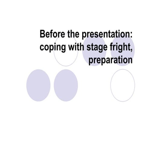 Stage fright | PPTX
