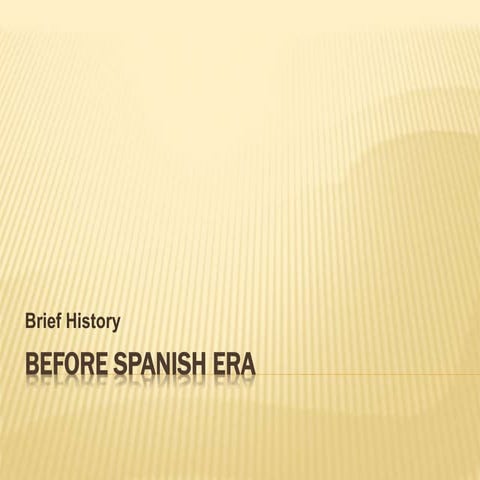 Before spanish era | PPTX