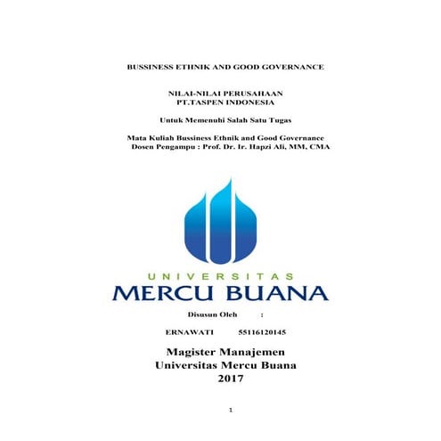 Be&gg,ernawati,hapzi ali,etika bisnis,universitas mercu buana,2017,pdf | PDF