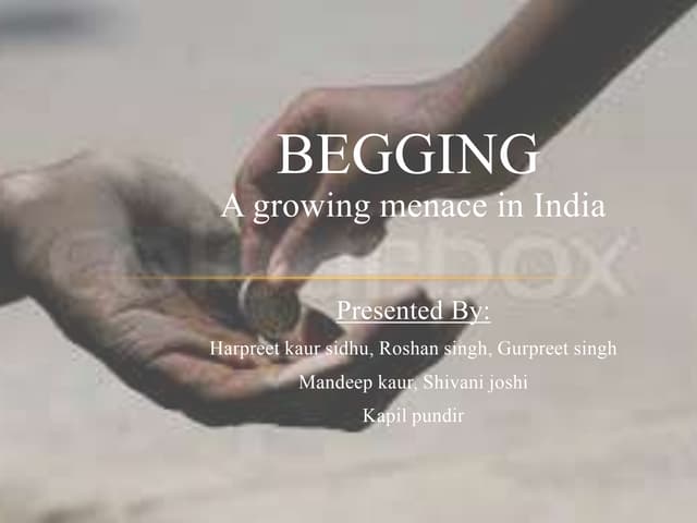 Beggary | PPTX