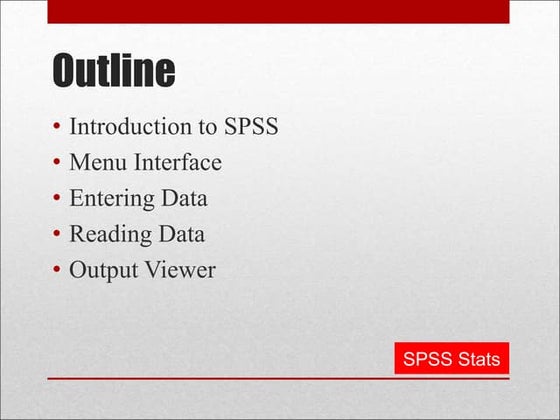 Spss Beginners Ppt