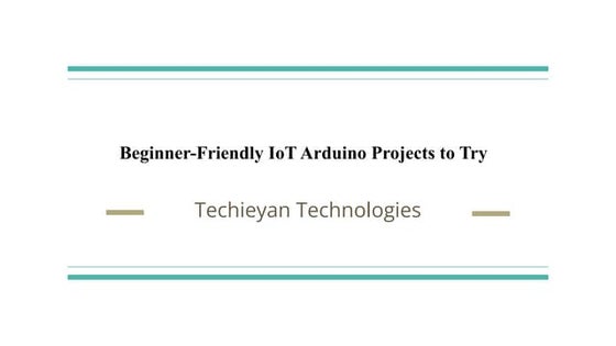 Quickintroduction To Arduino And Sensors Ppt