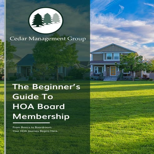 Beginner's Guide to HOA Board Membership | PDF