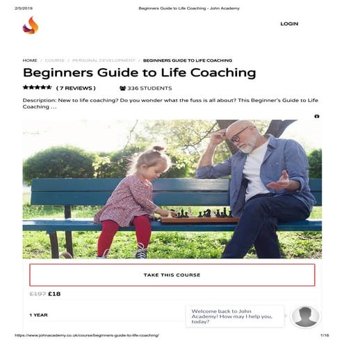 Beginners Guide to Life Coaching - John Academy | PDF | Educational ...