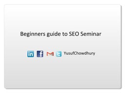 Search Engine Optimization Tutorial | PPT