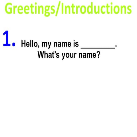 SELF INTRODUCTION IN FRENCH | PPTX