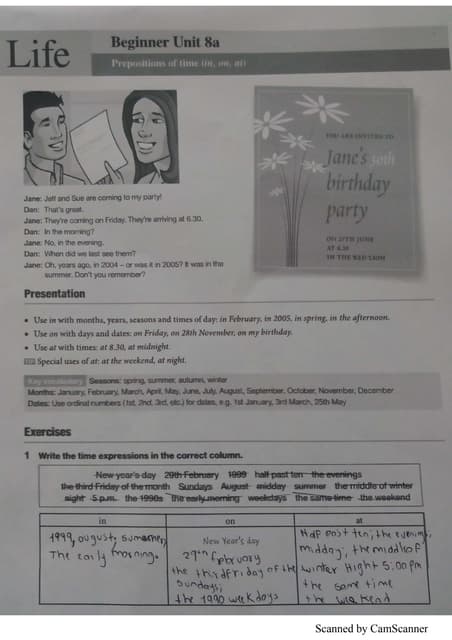 Beginner unit 8b adverbs of frequency | PDF