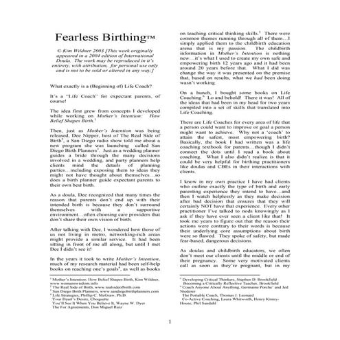 Birthing From Within | PPT