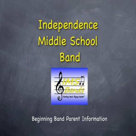Beginning band meeting | KEY