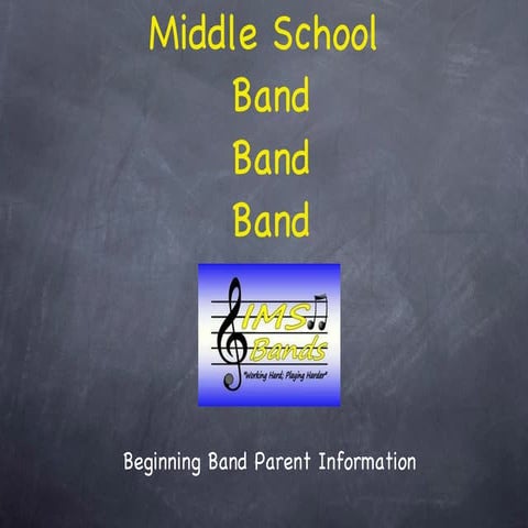 Beginning band presentation | PPT