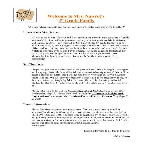 Parent packet kindergarten 2014 presentation | PDF