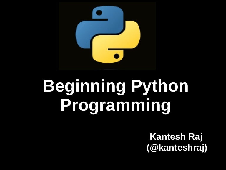 Beginning python programming