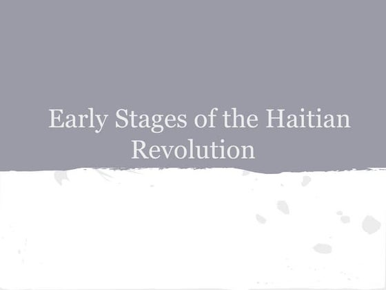 Haitian Revolution | PPT