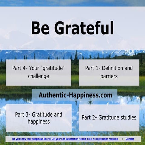 Be grateful | PDF