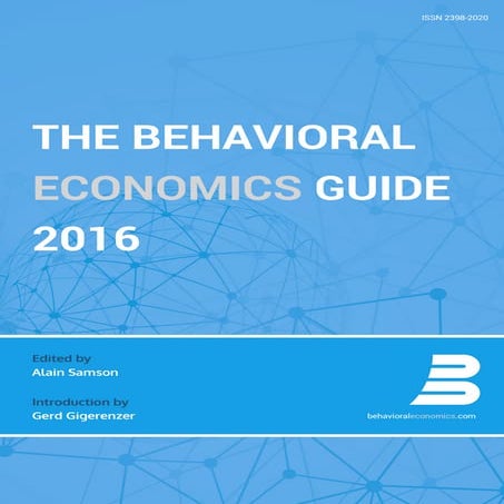 The Behavioral Economics Guide 2016 | PDF