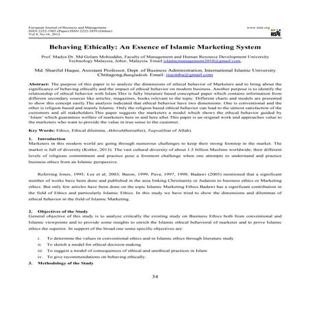 Behaving ethically | PDF