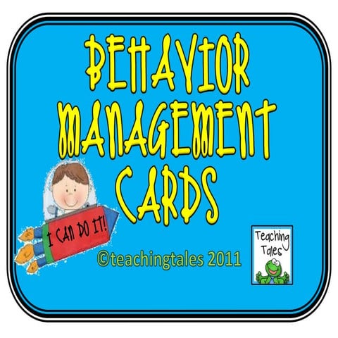Behavior management-cards | PDF