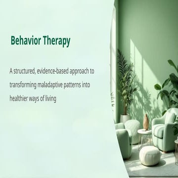 Behavior-Therapy - Mental Health Nursing | PPTX