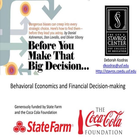 Behavioral economics and financial decision making | PPTX