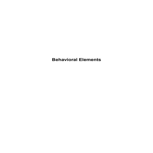Behavioral Elements.docx