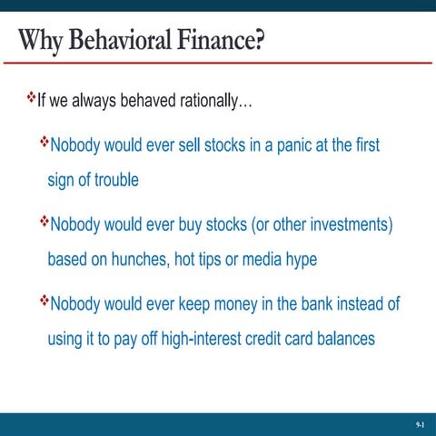 behavioral finance and technical analysis | PPTX