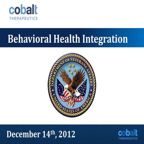 Behavioral health integration (va 12 14-12) | PPTX