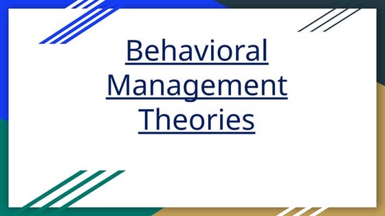 Concise_Behavioral_Theory_of_Management.pptx assignment | PPT