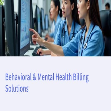 Behavioral & Mental Health Billing Solutions | PDF