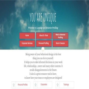 Behavioral profiling | PPSX