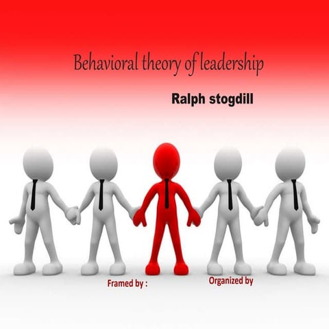 Behavioral theory of leadership | PPT